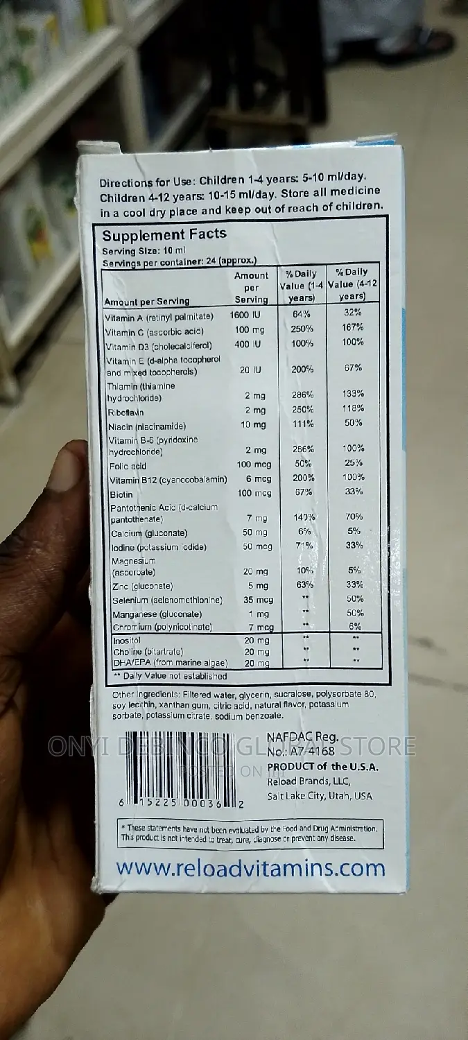 Reload 4 Kidz - Multivitamin Syrup in Ikeja - Vitamins & Supplements ...