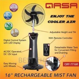 QASA Rechargeable Mist Fan in Lagos Island (Eko) - Home Appliances ...