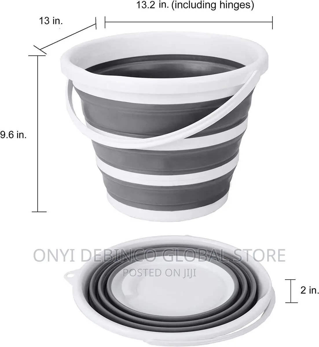 Foldable Traveling Pail Bucket- Collapsible Buckets 10L in Ikeja - Home ...