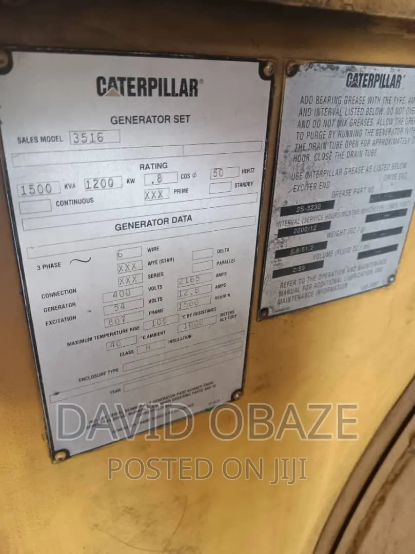 1500kva Mantrac Generator in Ikeja - Electrical Equipment, David Obaze ...