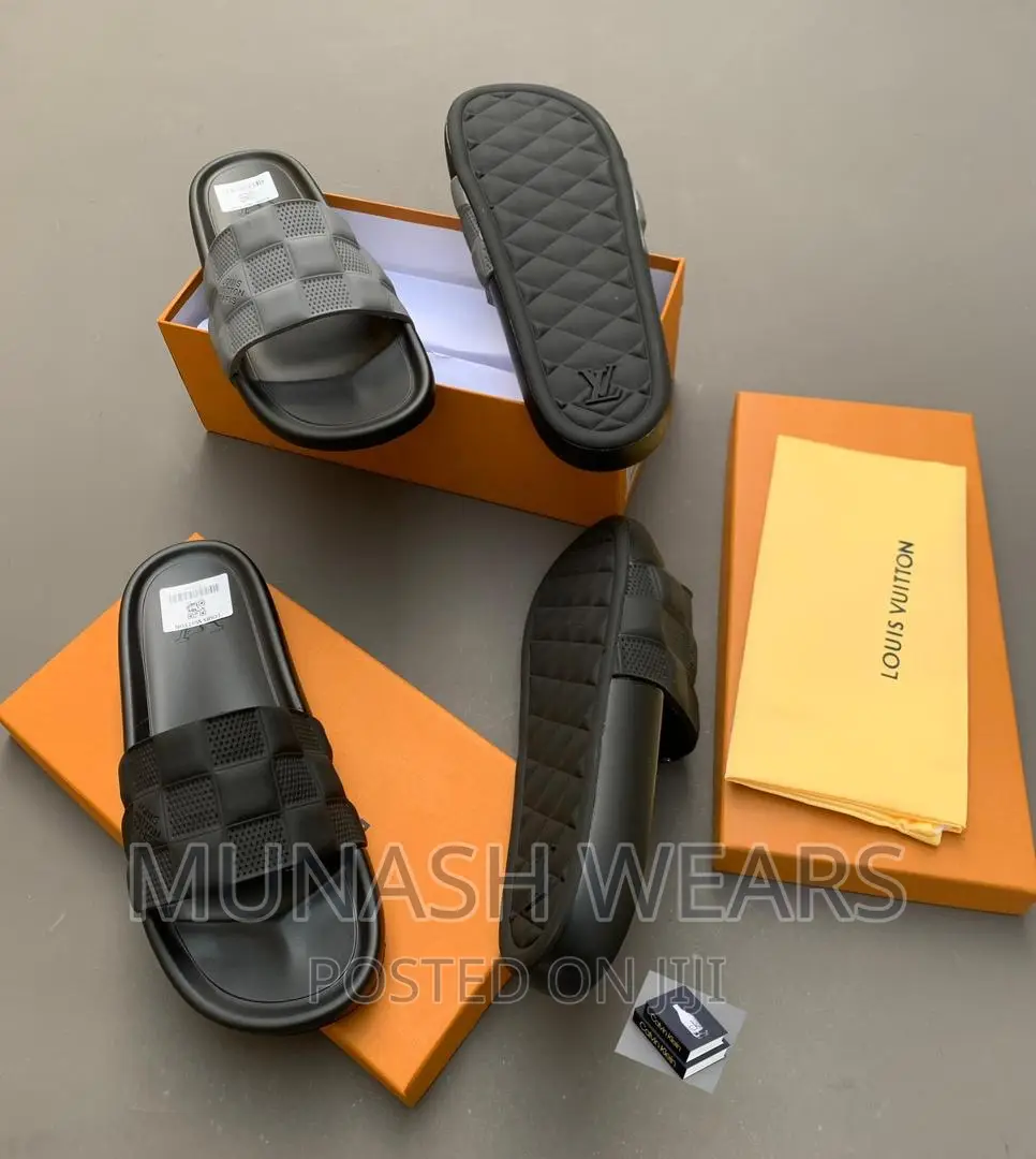 Original Leather Louis Vuitton Slide in Ikeja - Shoes, Munash Wears ...