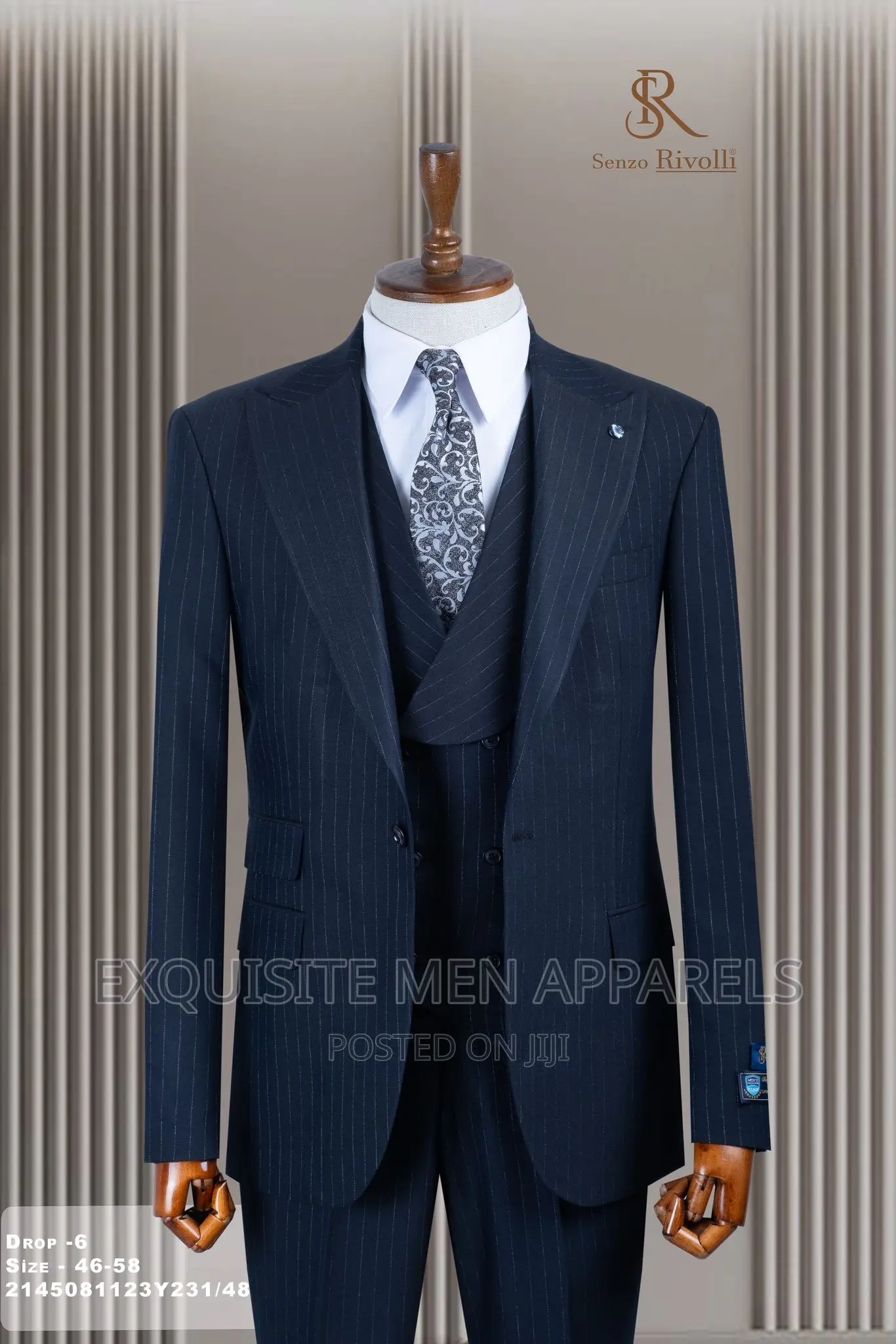 Quality Turkish Bespoke Formal Stripe Men’S Suit in Lagos Island (Eko ...