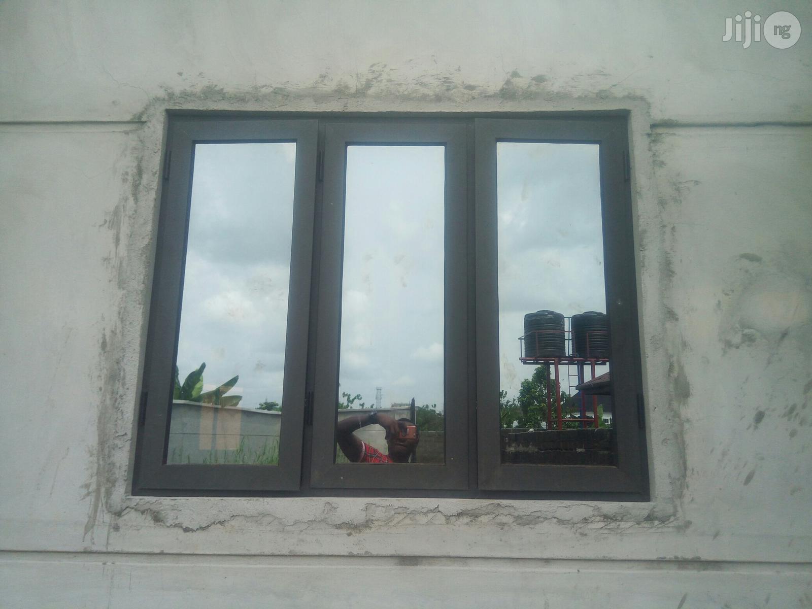 Embedded Burglary Proof Casement Windows With Nets in Lekki - Building ...