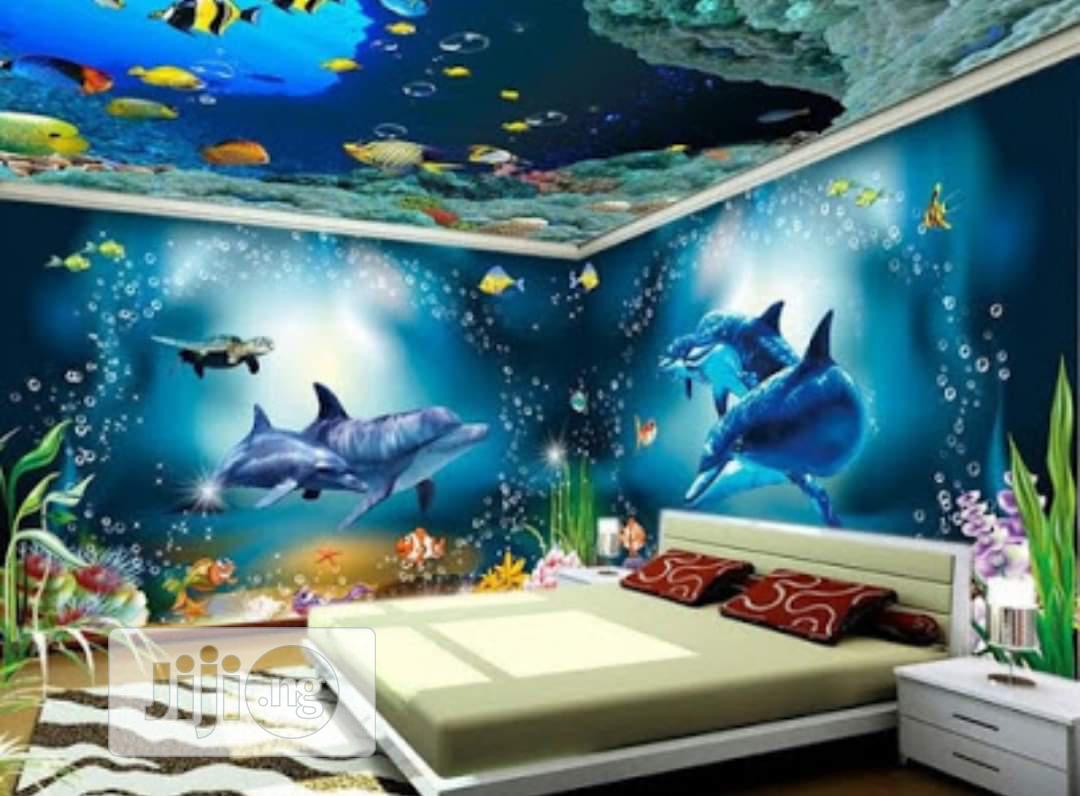 3D Epoxy Stretch Ceiling Installation in Victoria Island - Building ...