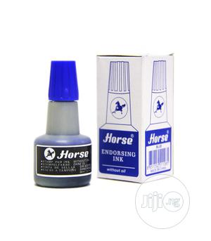 12PCS Blue Color Metal Stamp Ink 30ml Endorsing Oil Ink Sta in Lagos ...