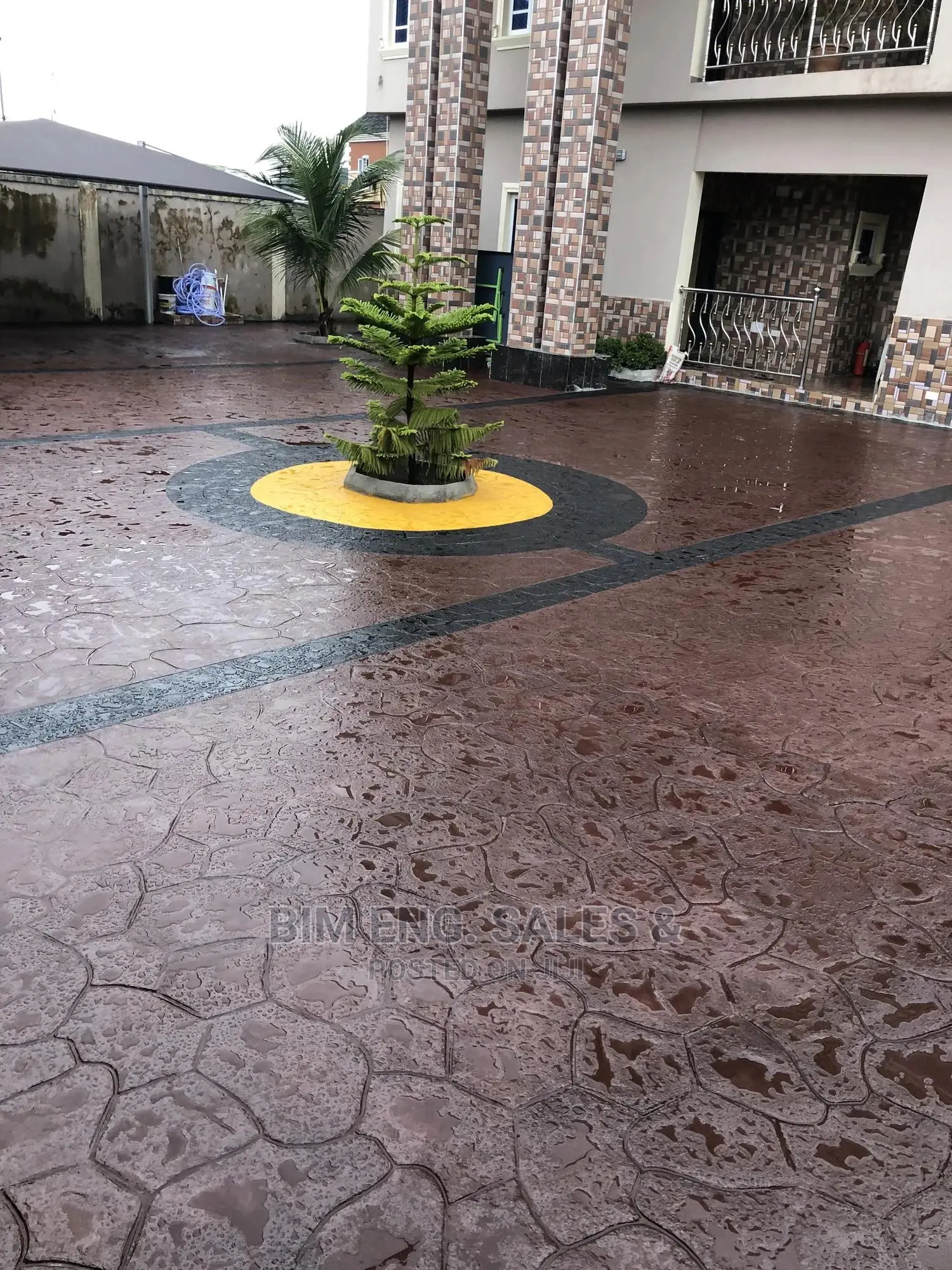 Floor Design Concrete Stamped Compound Floor Polish Color in Lekki ...