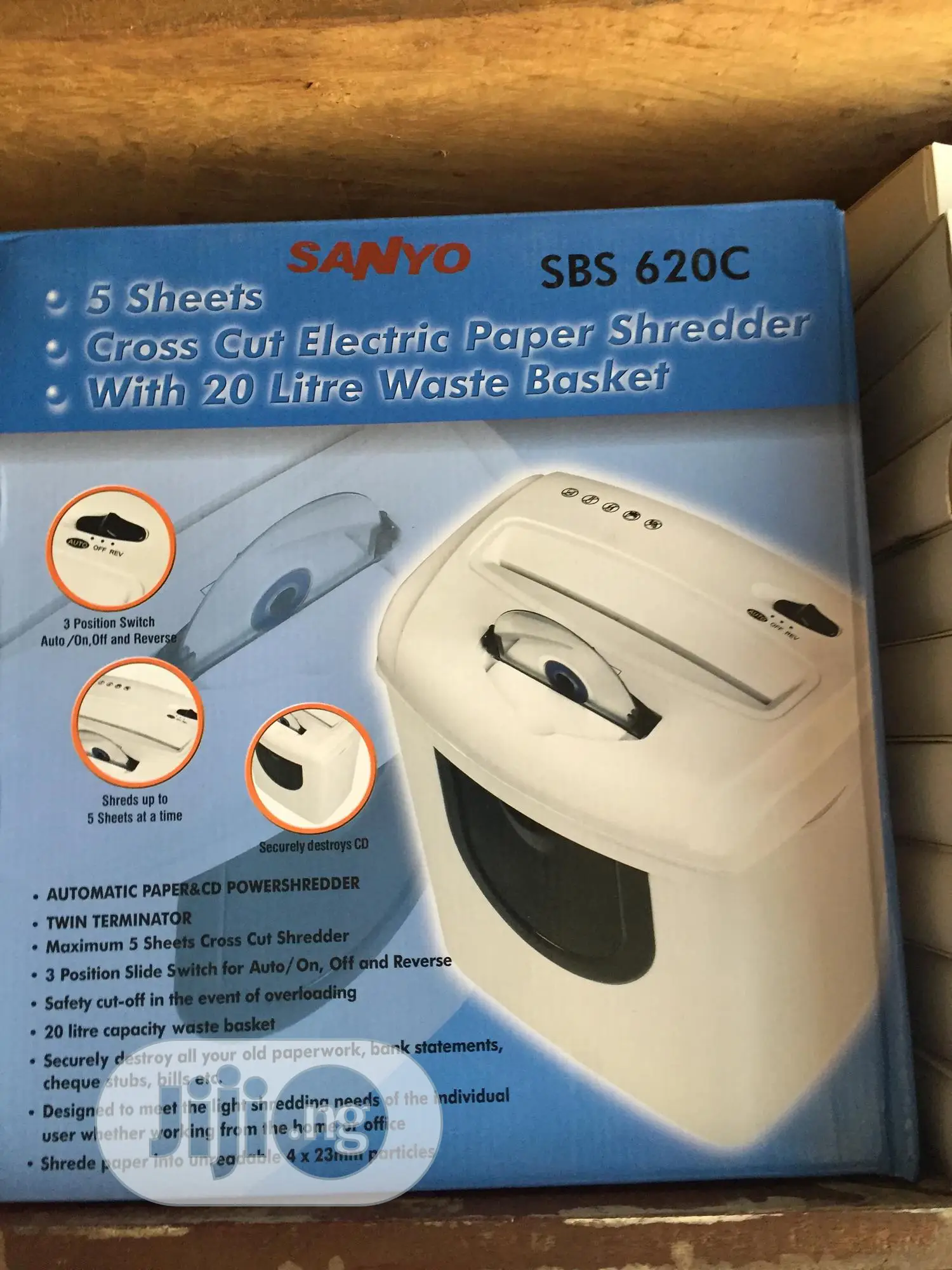 Sanyo 5-Sheet Cross Cut Electric Paper CD Shredder in Ikeja ...
