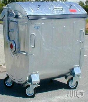 1100 Litre Galvanized Metal Waste Container With Dome Lid in Ajah ...