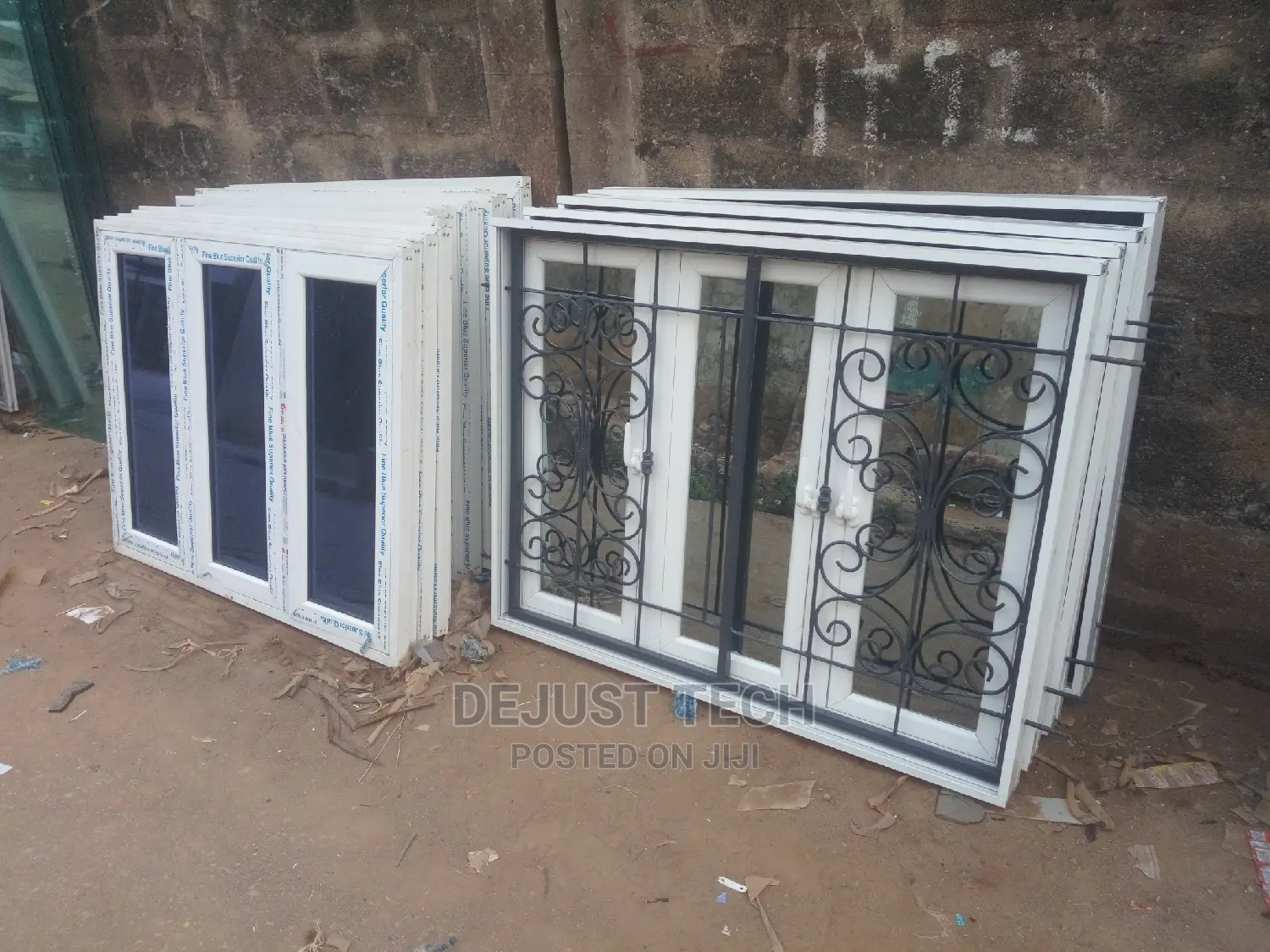Embedded Burglary Proof Casement Windows With Nets in Lekki - Building ...