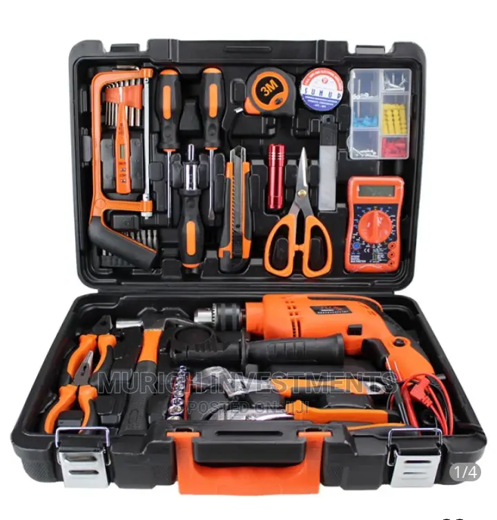 Mechanical and Electrical Tool Box Kit Set With 13mm Drill in Lagos Island (Eko) - Electrical ...