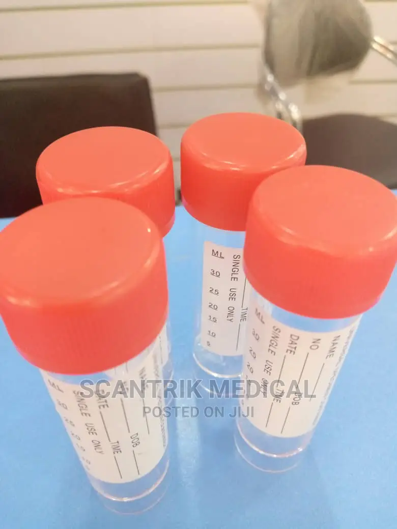 Transparent Labeled Stool Specimen Containers (Pack) in Port-Harcourt ...