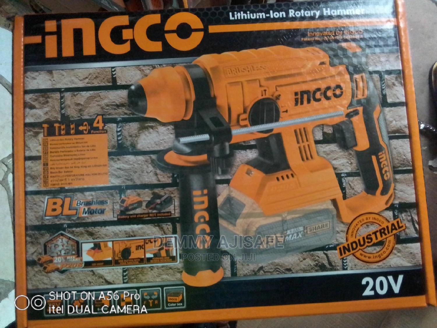 Ingco Cordless Rotary Hammer Drill 20v(4-0ah) in Lagos Island (Eko ...
