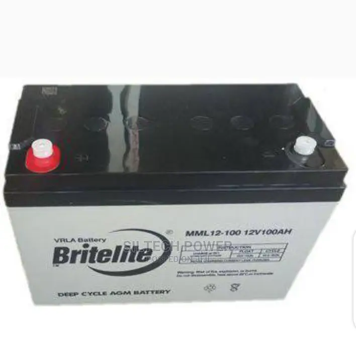 Britelite VRLA Deed Cycle AGM Battery 12v100ah in Ikeja - Electrical Equipment, Siltech Power ...