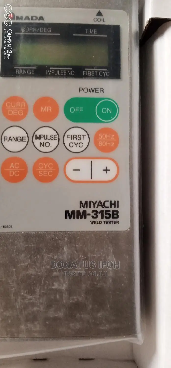 Amada Miyachi Weld Tester(Hand Held) Mm-315b-Amada Weld Tech in Ojo ...