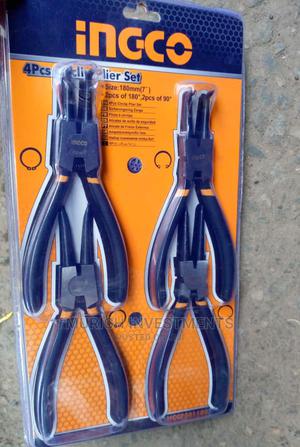 Ingco HCCPS01180 7" Circlip Pliers 4pcs/Set, Carbon Steel in Lagos ...