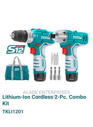 TOTAL Lithium-Ion Cordless 2-Pc. Combo Kit TKLI1201 in Lagos Island (Eko) - Electrical Hand ...