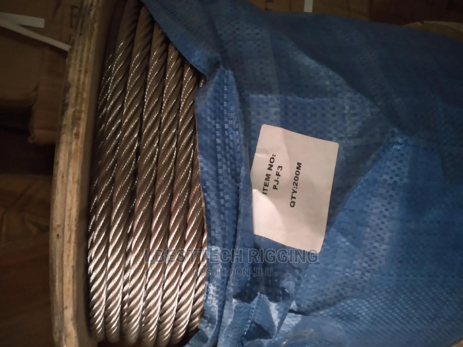 Stainless Wire Rope 6mm by 300mtr, 8mm and 10 by 200 Meters in Lagos ...