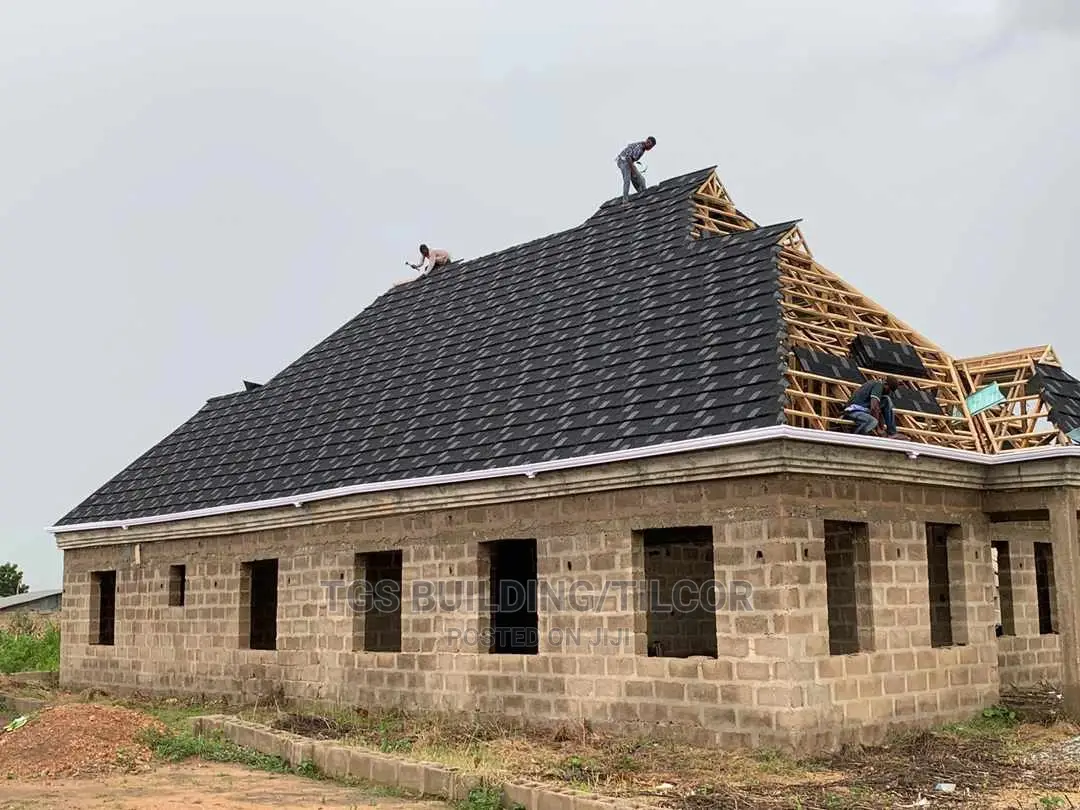 Construction of Shingle Gerald Roof in Ibadan - Building Materials ...