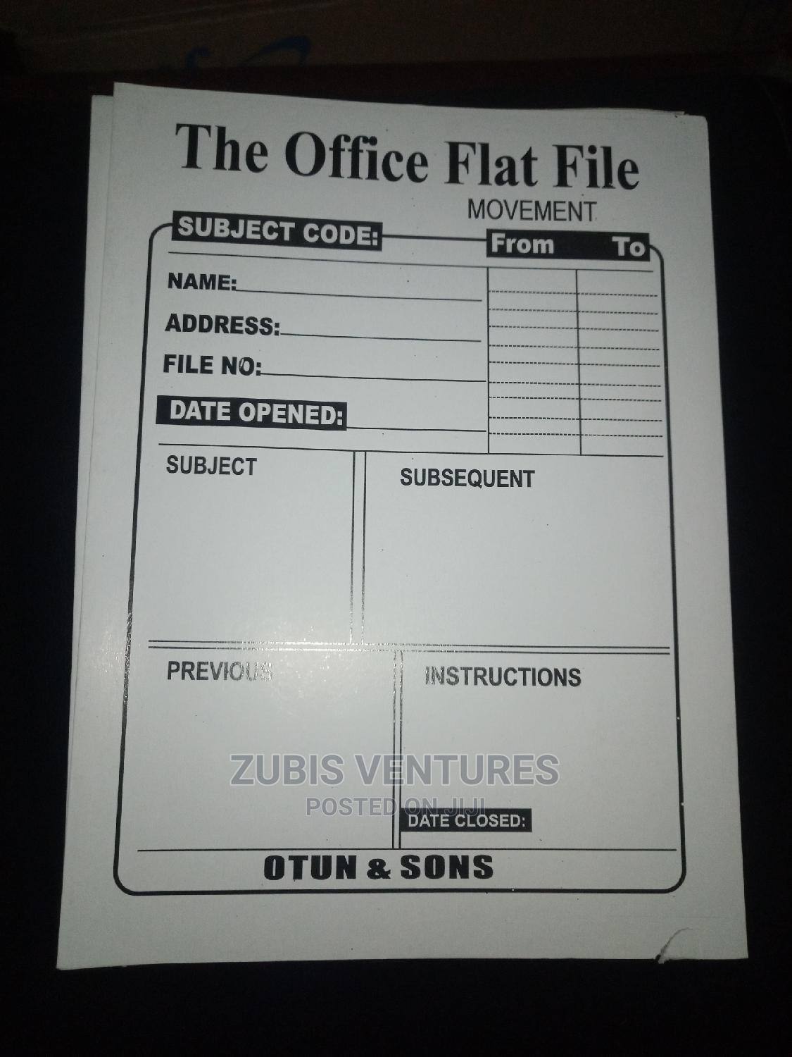 Office Flat Files in Lagos Island (Eko) - Stationery, Zubis Ventures ...