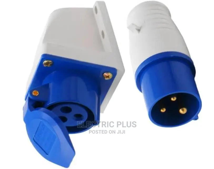 16 Amps X 3 Pin Industrial Socket And Plug. Single Phase in Lagos ...
