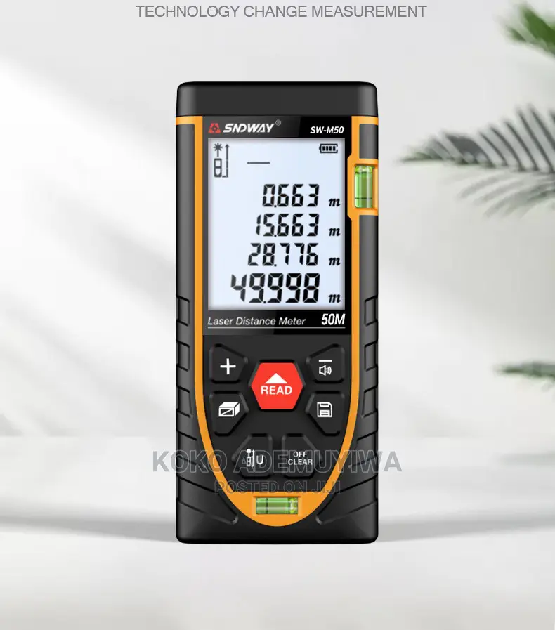 SNDWAY Laser Distance Meter 50M Tape Measure in Central Business ...
