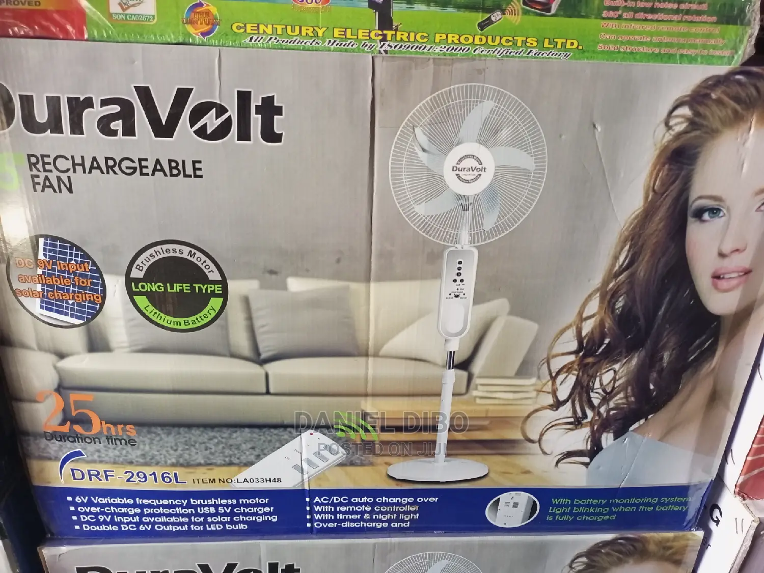 Duravolt 16inches Rechargeable Fan in Ikeja - Home Appliances, Daniel ...