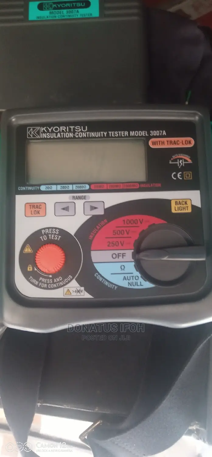 KYORITSU-3007A Digital Insulation/Continuity Tester in Ojo - Measuring ...