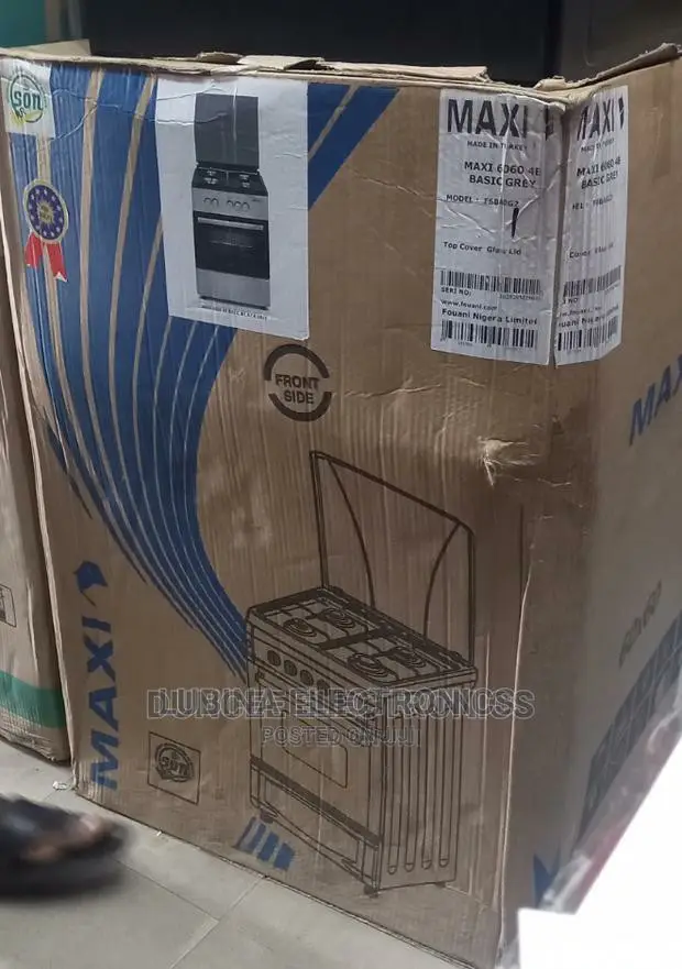 Brand New MAXI(60×60)ALL Gas Standing Cooker/Stainless Steel in Ojo ...