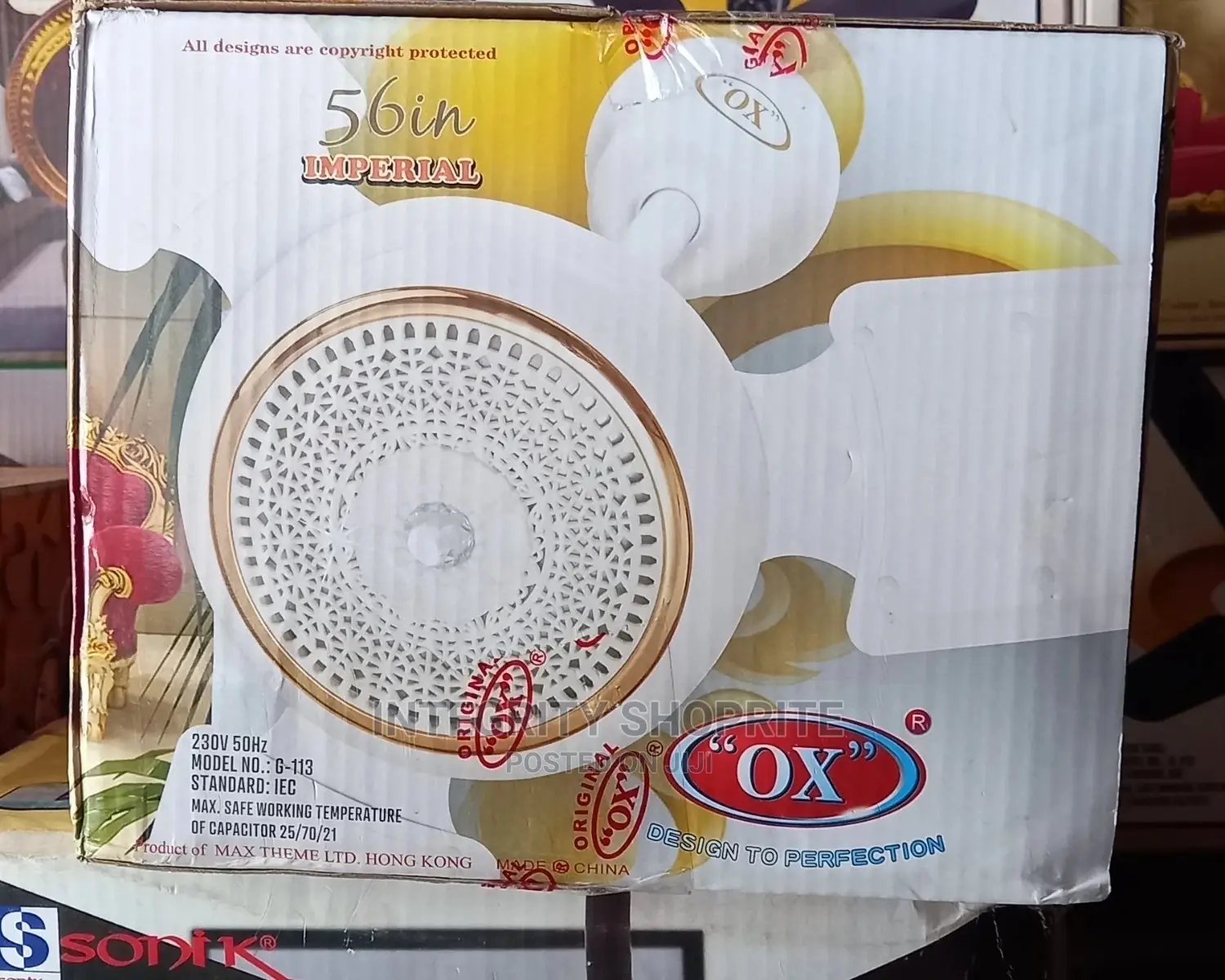 Ox CEILING FAN IMPERIAL 56" - White in Lagos Island (Eko) - Home ...