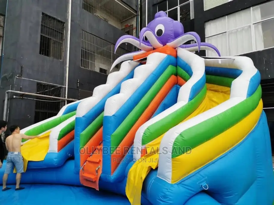 Octopus Themed Combo Slides With Swimming Pools in Ikeja - Playground ...