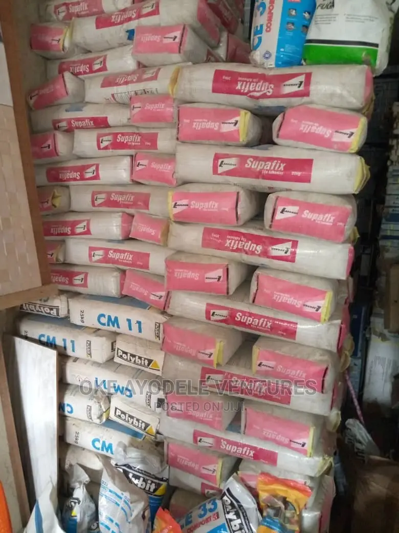 Tile Adhesive: Lafarge Supafix(Gum)20kg in Mushin - Building Materials ...