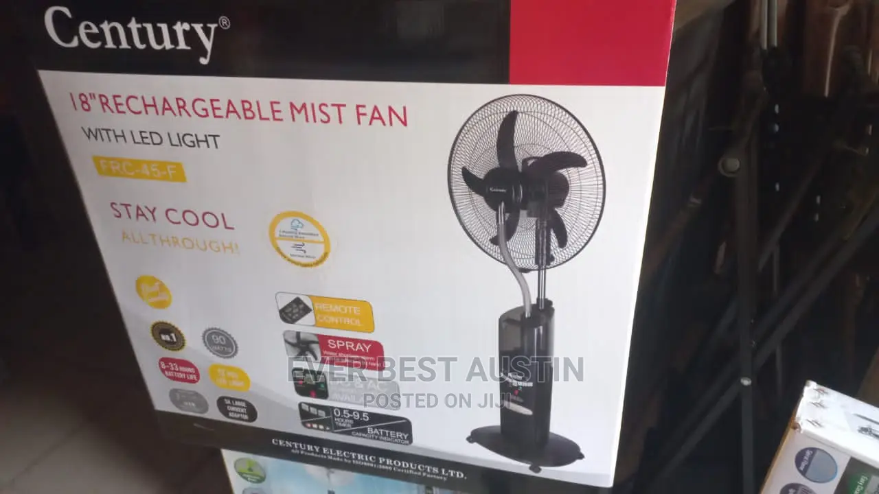 Century 18inches Mist Rechargeable Fan in Wuse - Home Appliances, Ever ...