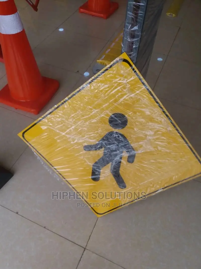 Yellow Color Children Crossing Safety Sign in Gudu - Safetywear ...